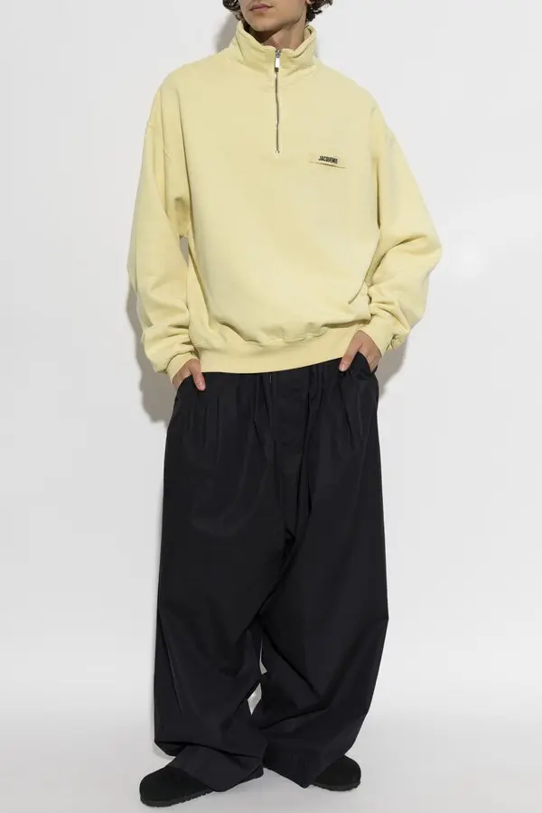 Jacquemus Sweatshirt With A Stand-up Collar