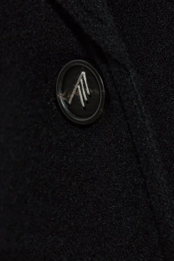 Attico Wool Coat With Attached Scarf