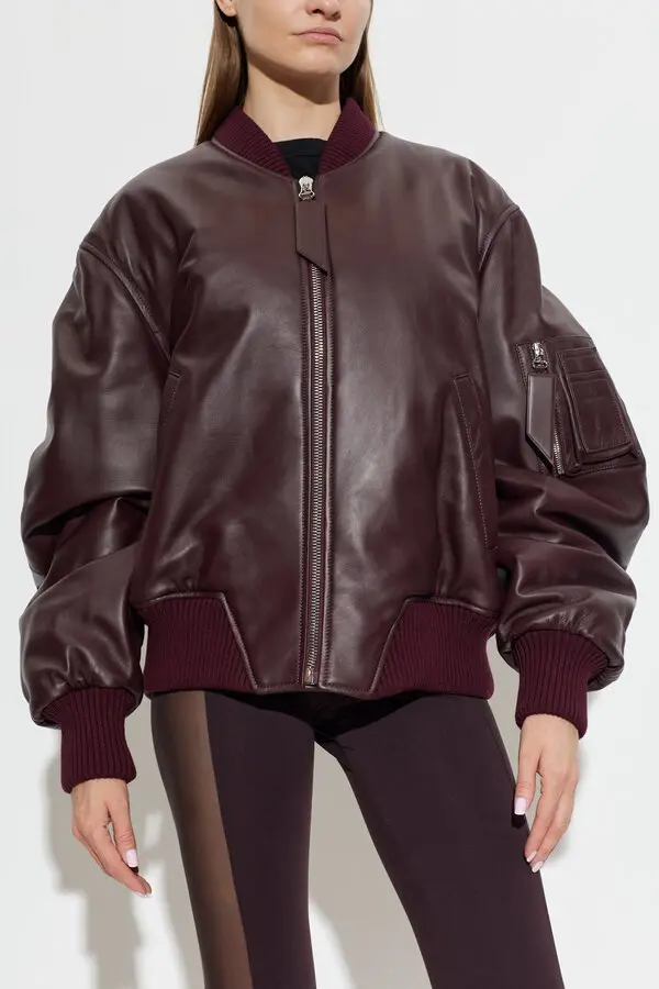 Attico Leather 'bomber' Jacket