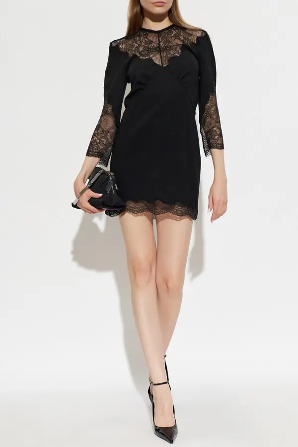 Attico Lace Trimmed Dress