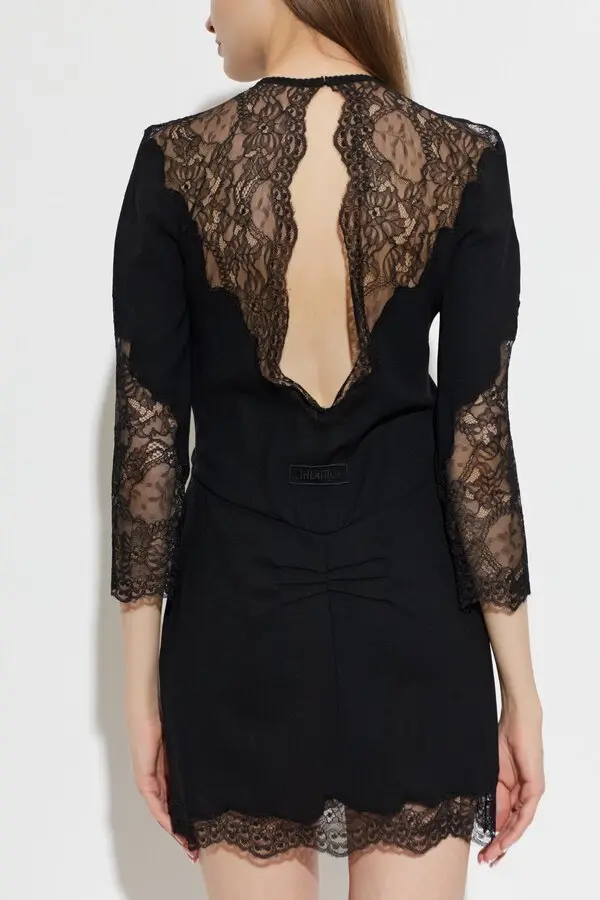 Attico Lace Trimmed Dress