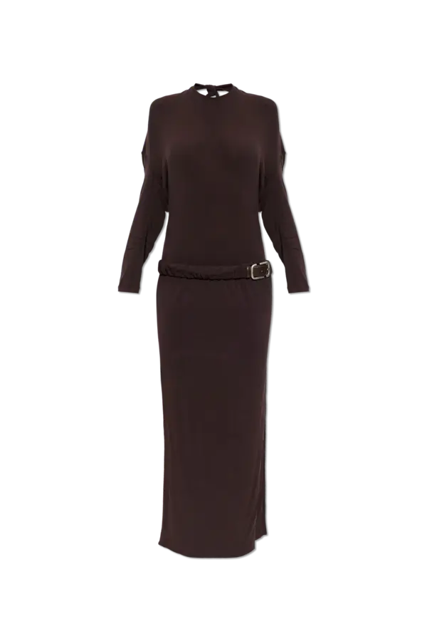 Attico Long Dress With Belt