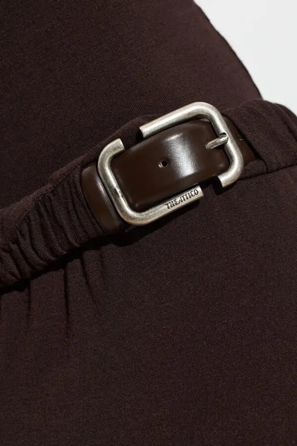 Attico Long Dress With Belt