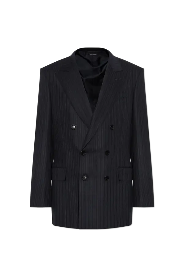 TOM FORD Double-breasted Blazer With Closed Lapels - Black