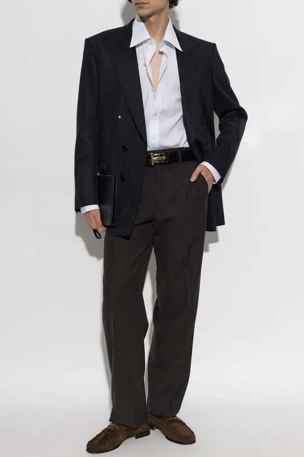 TOM FORD Double-breasted Blazer With Closed Lapels
