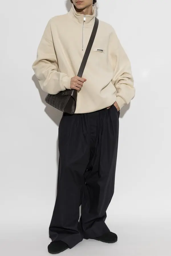Jacquemus Sweatshirt With A Stand-up Collar