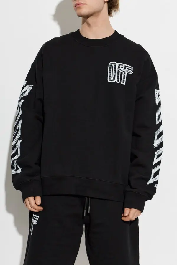 Off-White Sweatshirt With Printed Logo