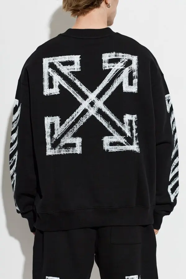 Off-White Sweatshirt With Printed Logo