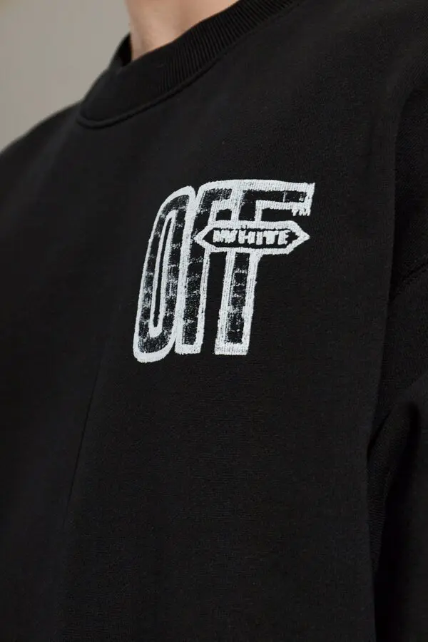 Off-White Sweatshirt With Printed Logo