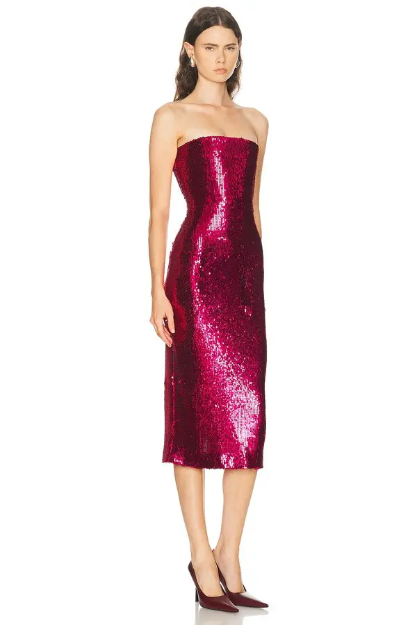 Alex Perry Strapless Sequin Dress