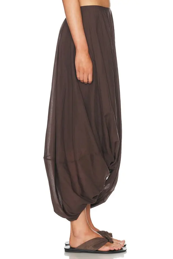 TOTEME Cocoon Skirt - Walnut
