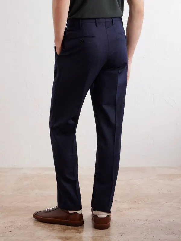 SLOWEAR Straight-leg Wool And Cashmere-blend Trousers