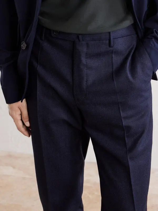 SLOWEAR Straight-leg Wool And Cashmere-blend Trousers