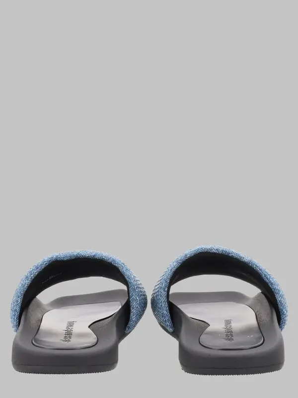 Alexander Wang Sandalo Slide In Denim