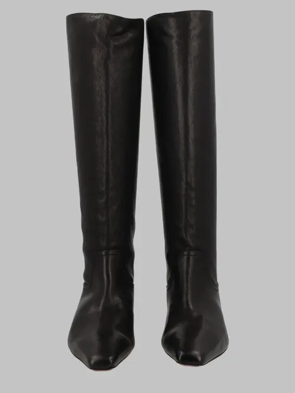 Paris Texas Leather Knee-high Boots - Black
