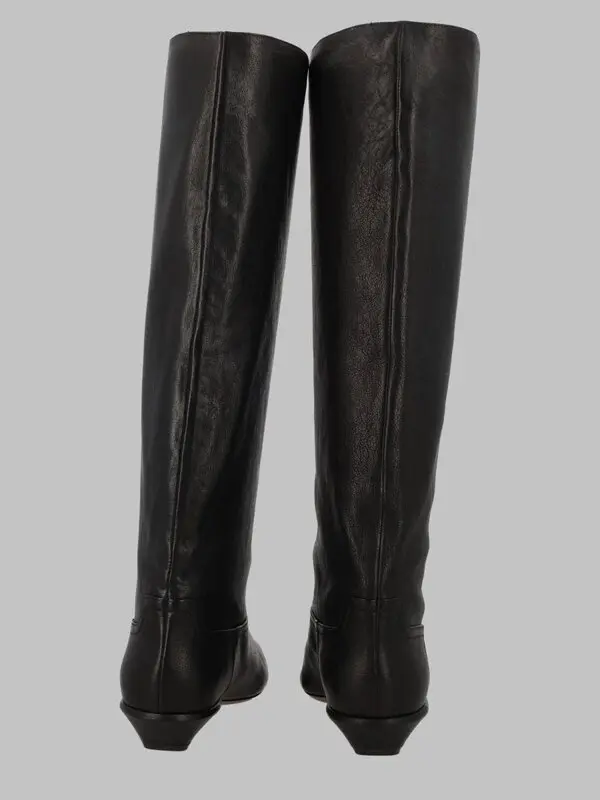 Paris Texas Leather Knee-high Boots - Black