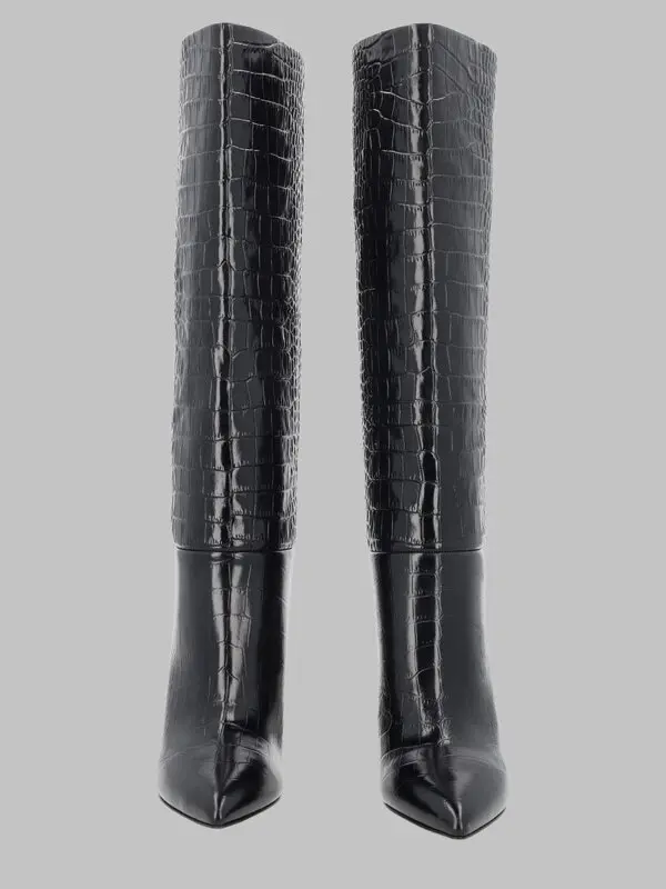 Paris Texas Stiletto Boot 85 - Black