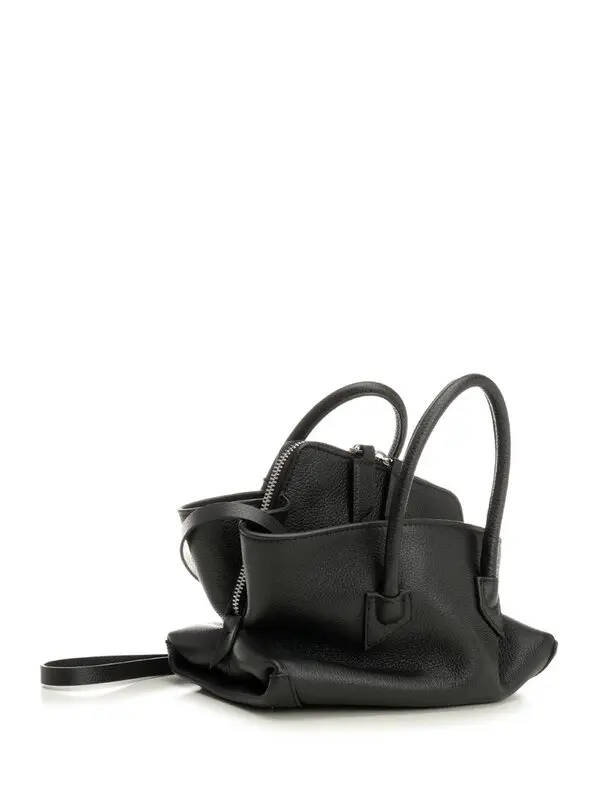 Attico La Passeggiata" Mini Leather Bag - Black