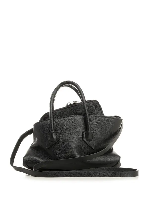 Attico La Passeggiata" Mini Leather Bag - Black
