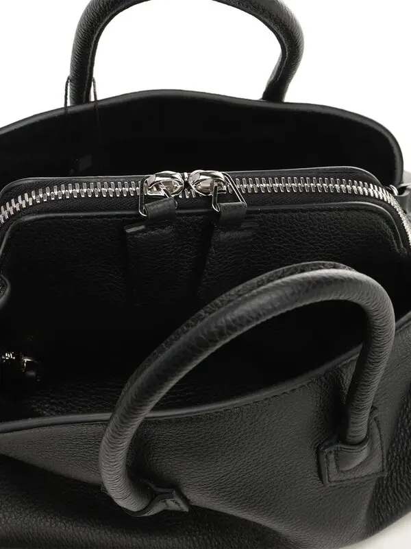 Attico La Passeggiata" Mini Leather Bag - Black
