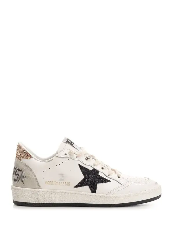 GOLDEN GOOSE Ball Star" Leather Sneakers - White