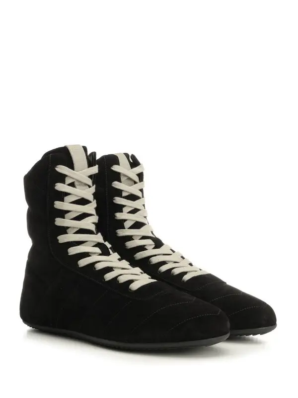 Rick Owens Quilted Minimalist High-top Sneakers
