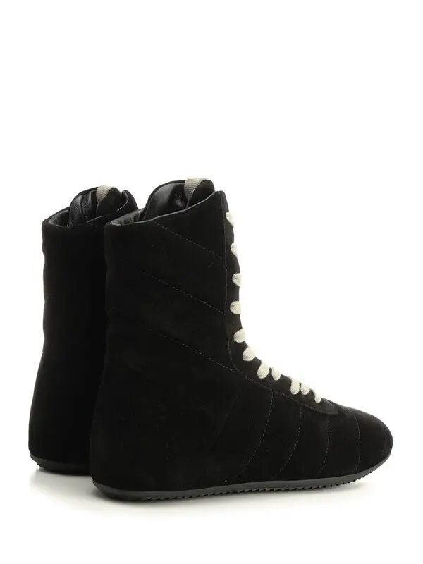 Rick Owens Quilted Minimalist High-top Sneakers