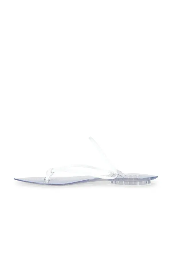 Alaïa Invisible Jelly Thong Sandal - Blanc Optique