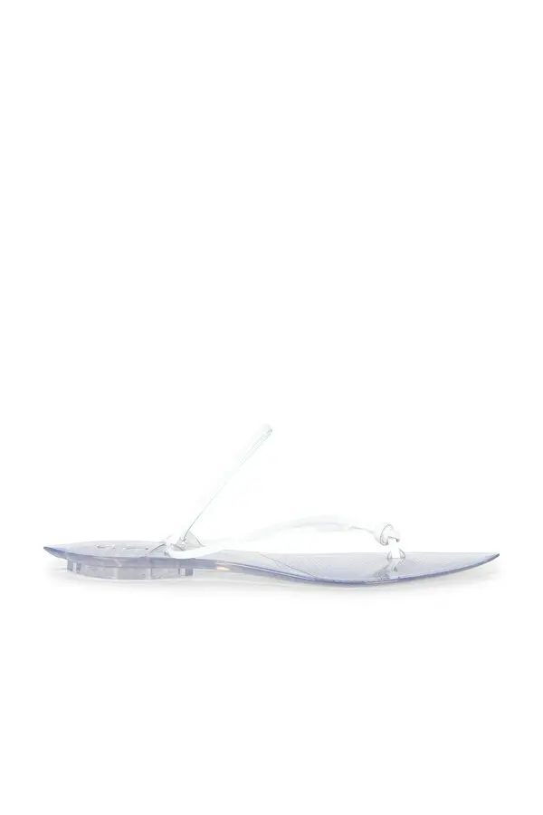 Alaïa Patent Leather And Pvc Invisible Jelly Thong Sandals