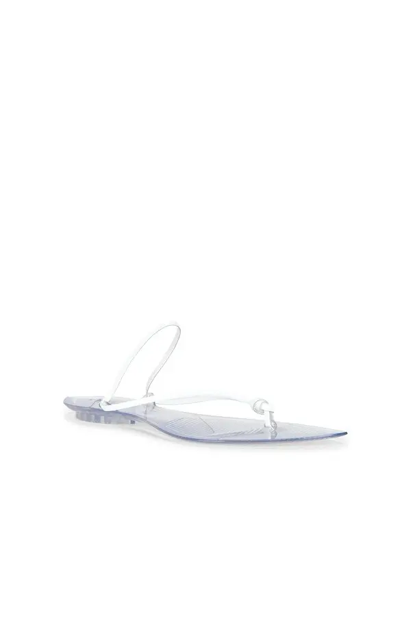 Alaïa Patent Leather And Pvc Invisible Jelly Thong Sandals