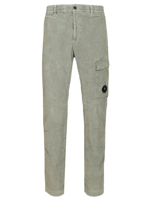 C.P. COMPANY Wide Leg Corduroy Trousers - Gray