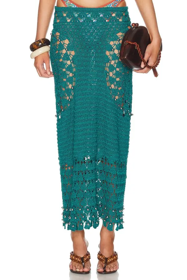 Rabanne Crochet Maxi Skirt