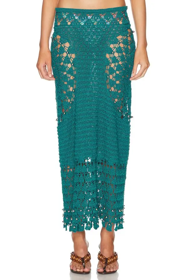 Rabanne Crochet Maxi Skirt