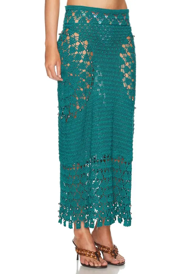 Rabanne Crochet Maxi Skirt