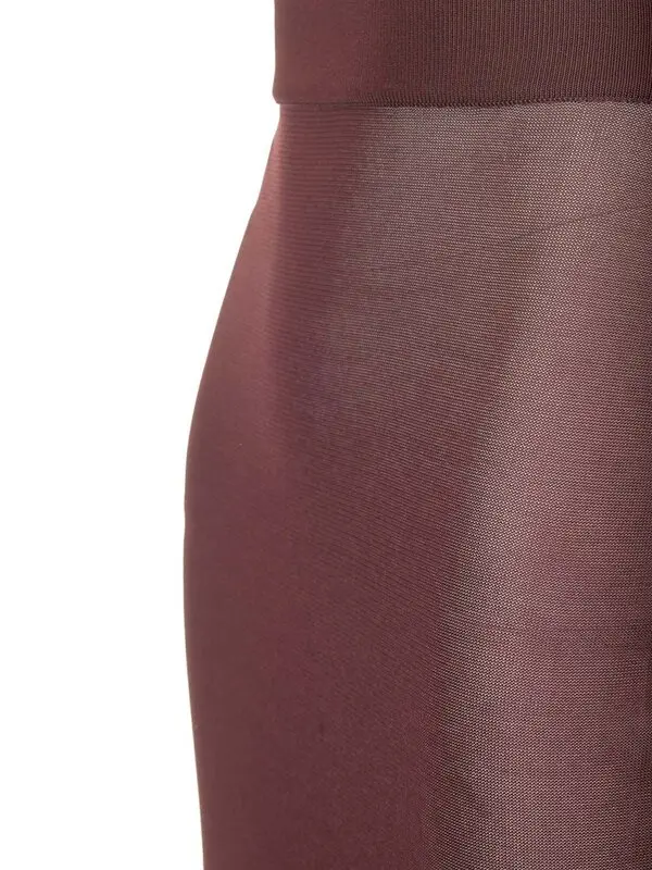 Saint Laurent Sheer High-waisted Pencil Midi Skirt