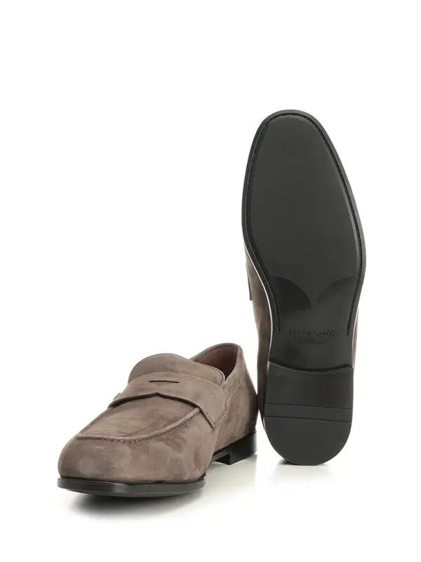 FERRAGAMO Tiberius Loafer - Gray