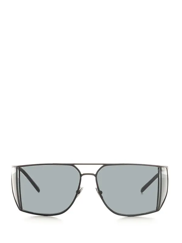 Saint Laurent Sl 750 Mask Aviator Sunglasses - Black