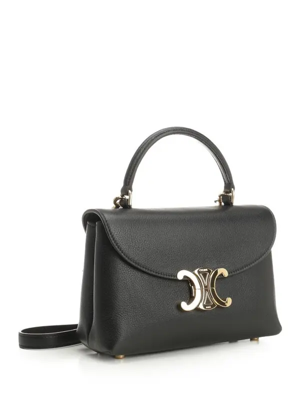 Celine Nino Teen Bag In Garnet Leather - Black