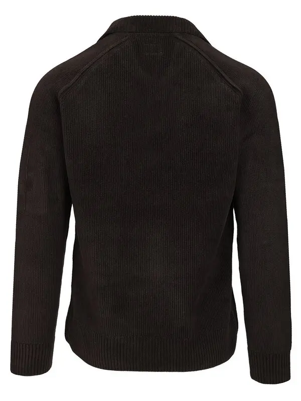 C.P. COMPANY Cotton Chenille Polo Sweater