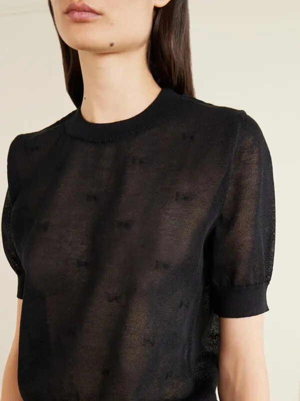 Cecilie Bahnsen Cbfillo' Embroidered Ramie Blouse