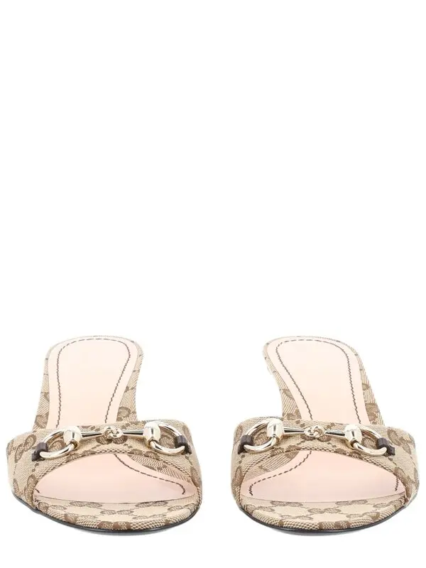 Gucci Horsebit Mules - Cream