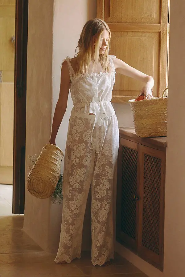 KAT THE LABEL Florence Lace Pants