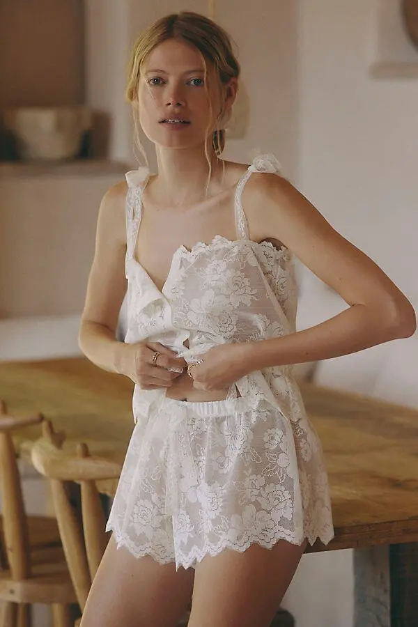 KAT THE LABEL Florence Lace Shorts