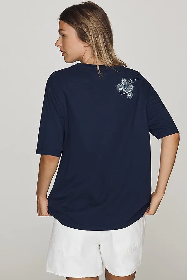 Scotch & Soda Cotton Embroidered T-shirt