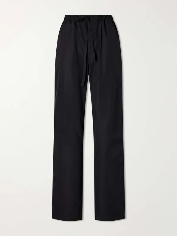 Phoebe Philo Cotton Straight-leg Drawstring Pants