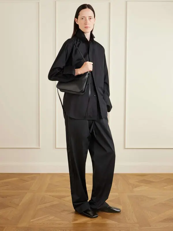 Phoebe Philo Cotton Straight-leg Drawstring Pants