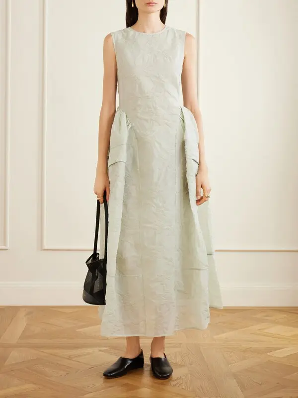 Cecilie Bahnsen Matelassé Maxi Dress