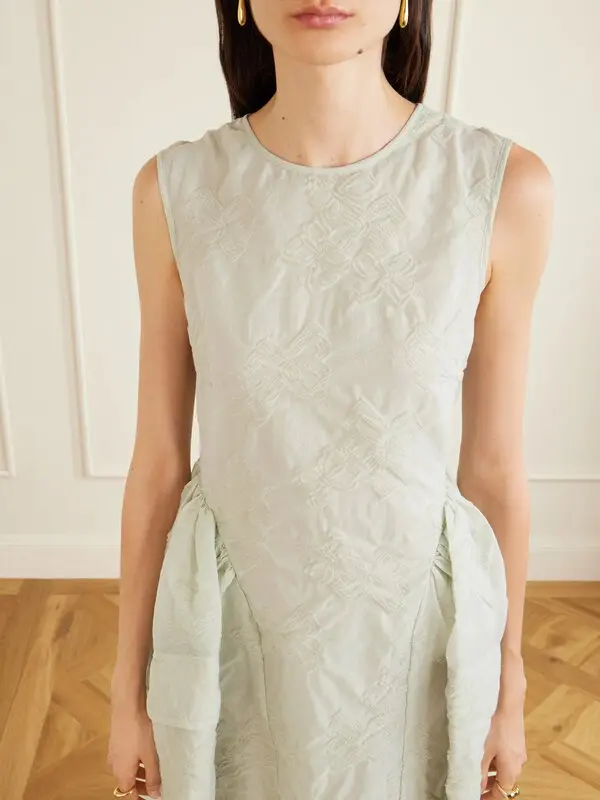 Cecilie Bahnsen Matelassé Maxi Dress