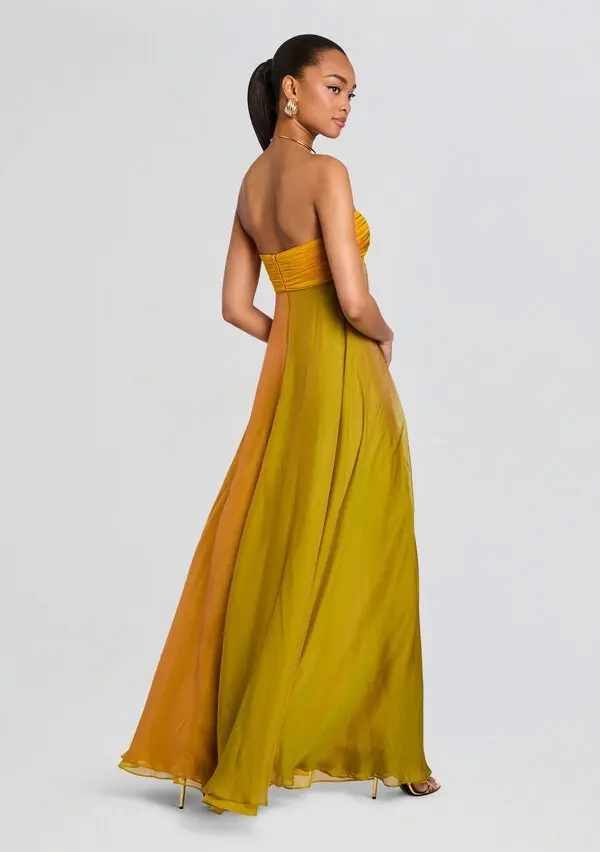 Retrofete Lunaria Chiffon Gown - Iridescent Multi