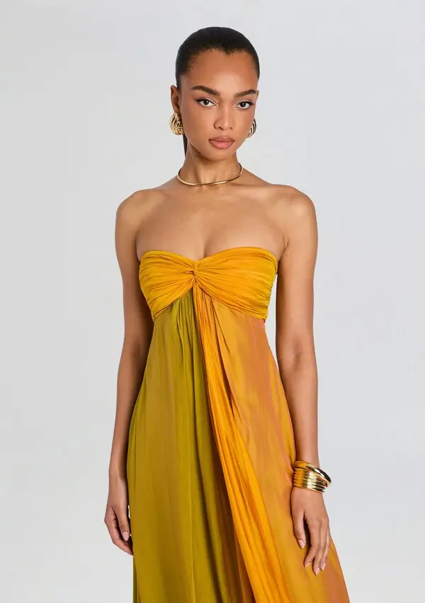 Retrofete Lunaria Chiffon Gown - Iridescent Multi